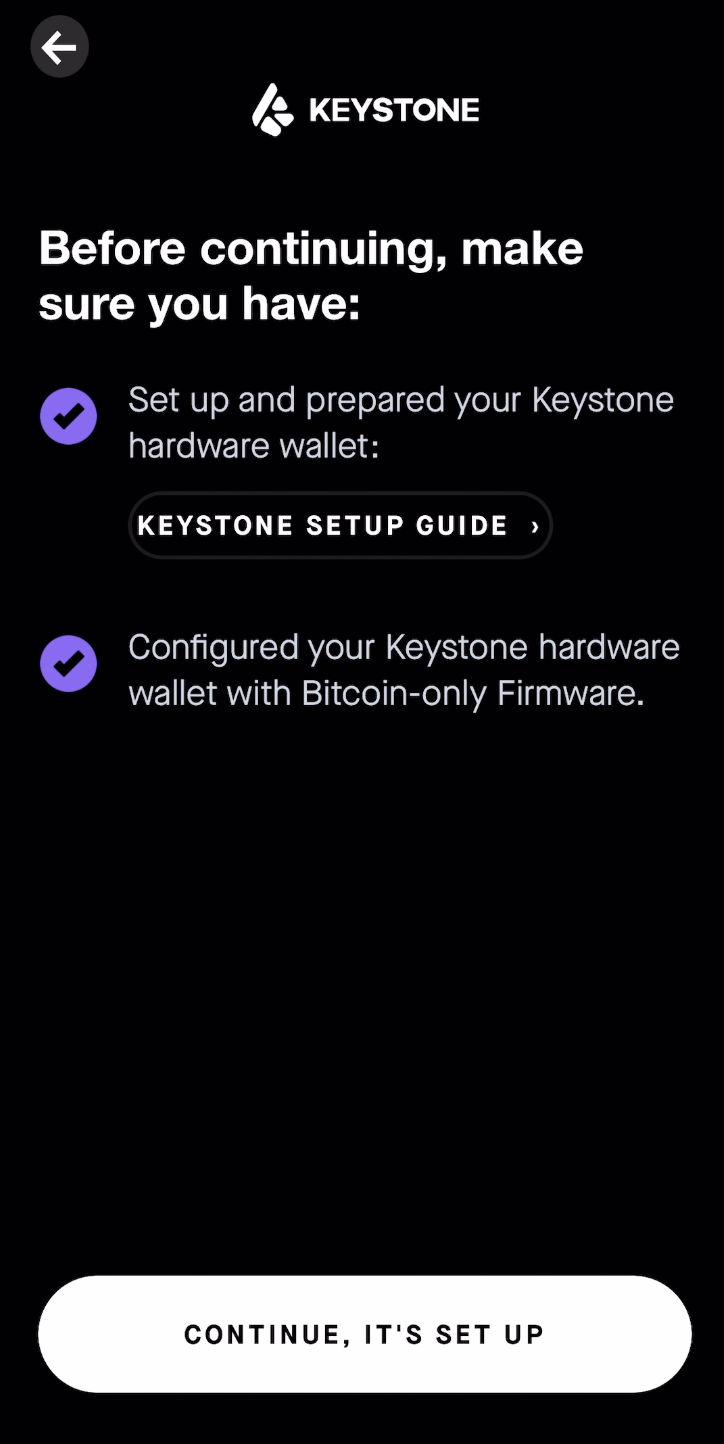 Adding Keystone to your Casa vault