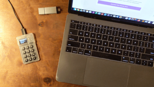 Signing a transaction with Coldcard