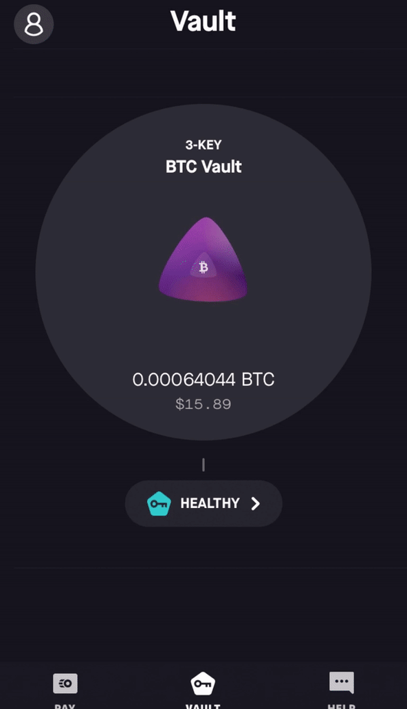 Sending funds from the Casa app