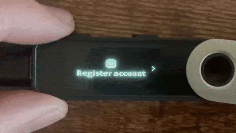 Signing a transaction with Ledger